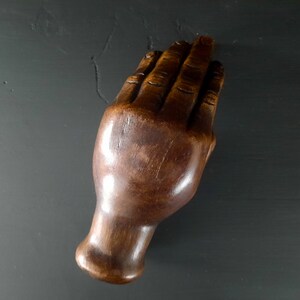 Vintage Wooden Hand Sculpture, Artisanal Ritual Offering Holder - Etsy