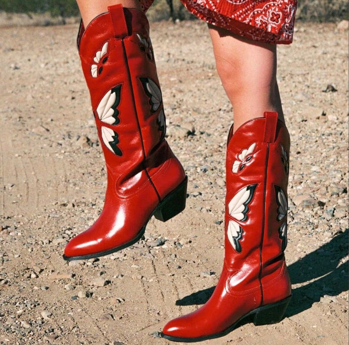 Womens Cowgirl Boots Butterfly Pattern Western Boots Cowboy Boots Teal Blue Cowgirl Boots - Etsy