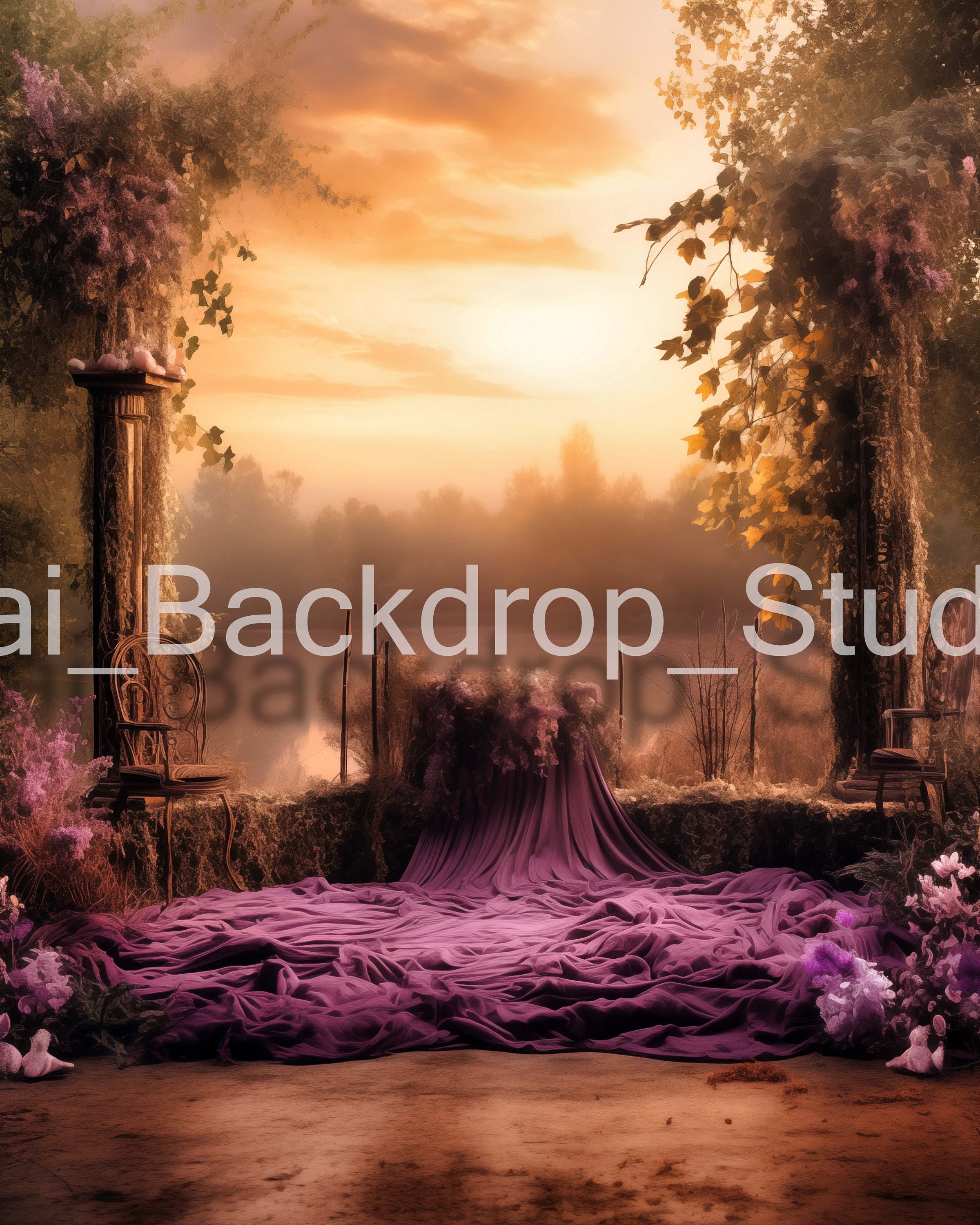 Scenic Outlook Set of 8 Digital Backdrops, Maternity Backdrop Overlays ...