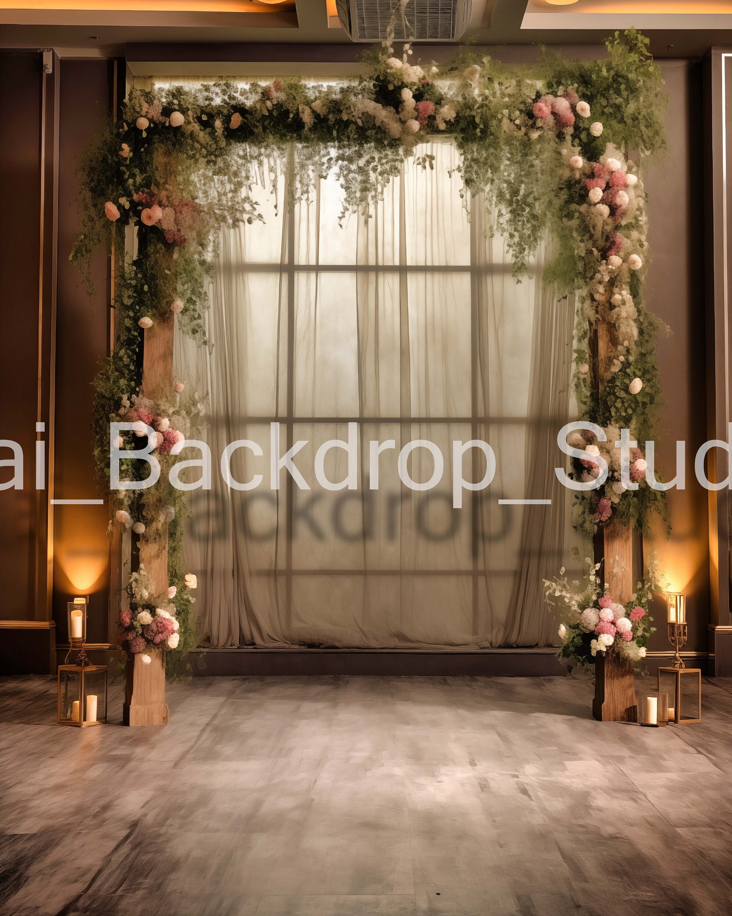 Indian Wedding Stage Backdrop Set of 6, Digital Backdrop ,studio ...