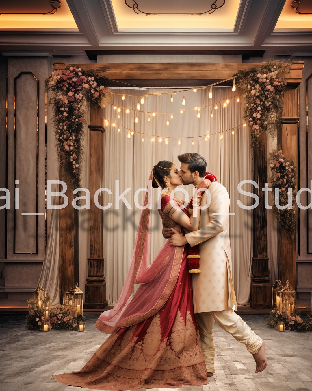 Indian Wedding Stage Backdrop Set of 6, Digital Backdrop ,studio ...