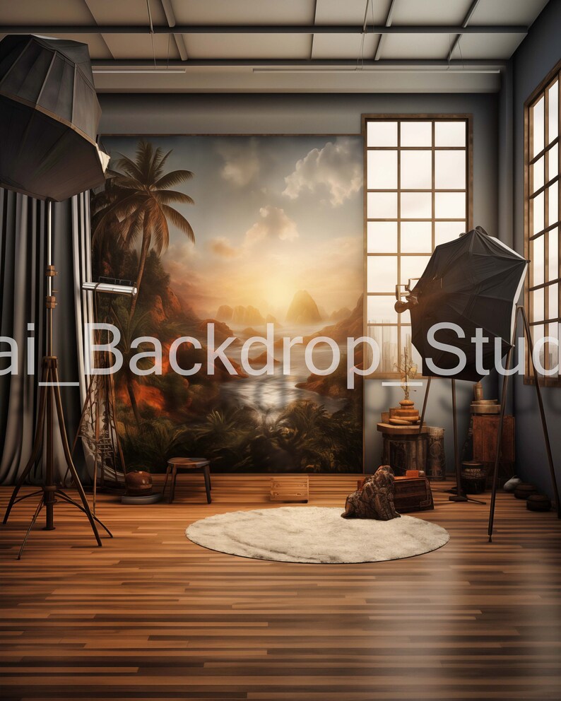 Dramatic Studio Set of 5 Digital Backdrops, Maternity Backdrop Overlays ...