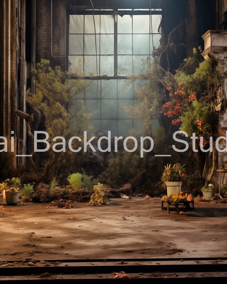 Dramatic Studio Set of 5 Digital Backdrops, Maternity Backdrop Overlays ...