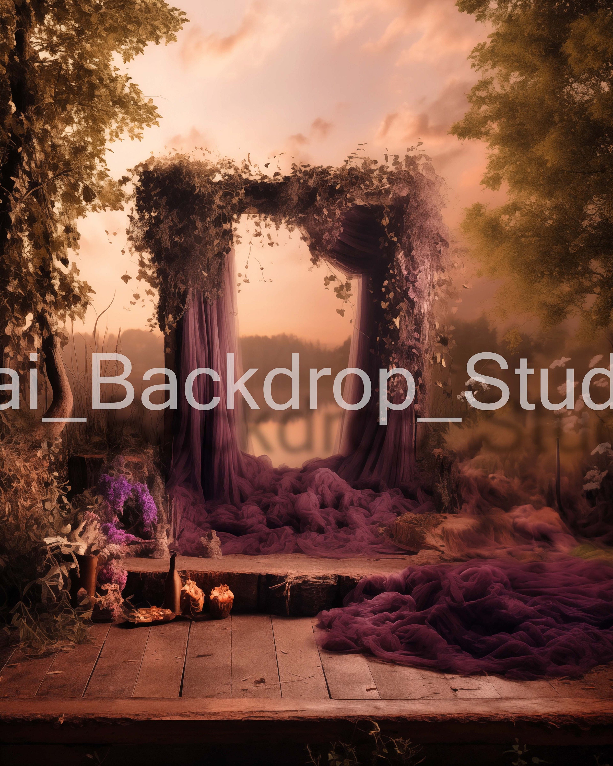 Scenic Outlook Set of 8 Digital Backdrops, Maternity Backdrop Overlays ...