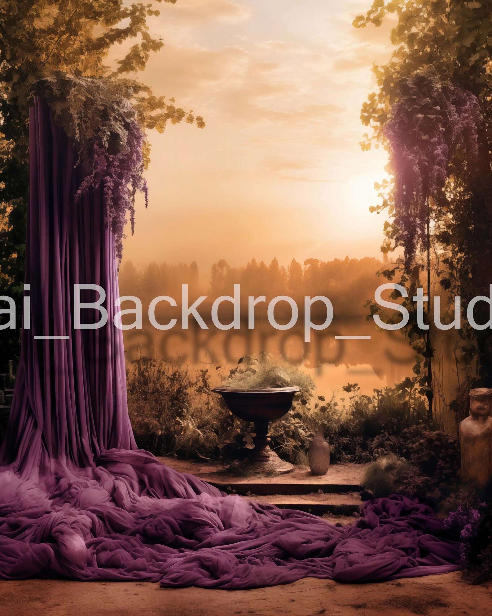 Scenic Outlook Set of 8 Digital Backdrops, Maternity Backdrop Overlays ...