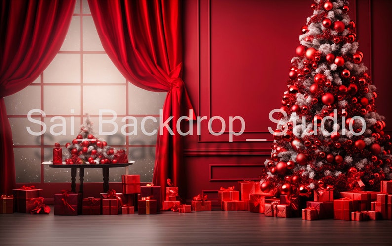 Christmas Backdrop Set of 22 , Christmas Backdrop Overlays, Studio ...