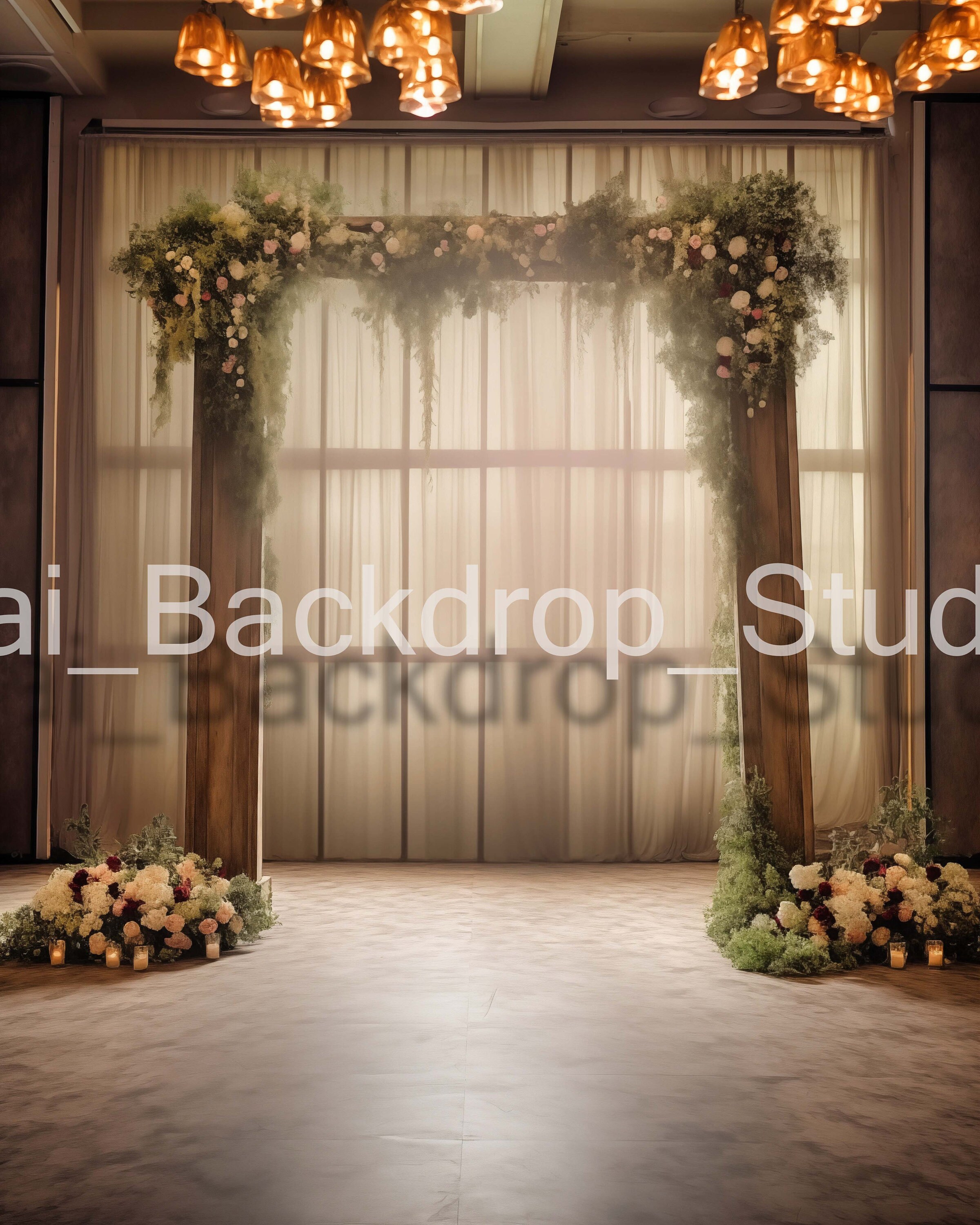 Indian Wedding Stage Backdrop Set of 6, Digital Backdrop ,studio ...