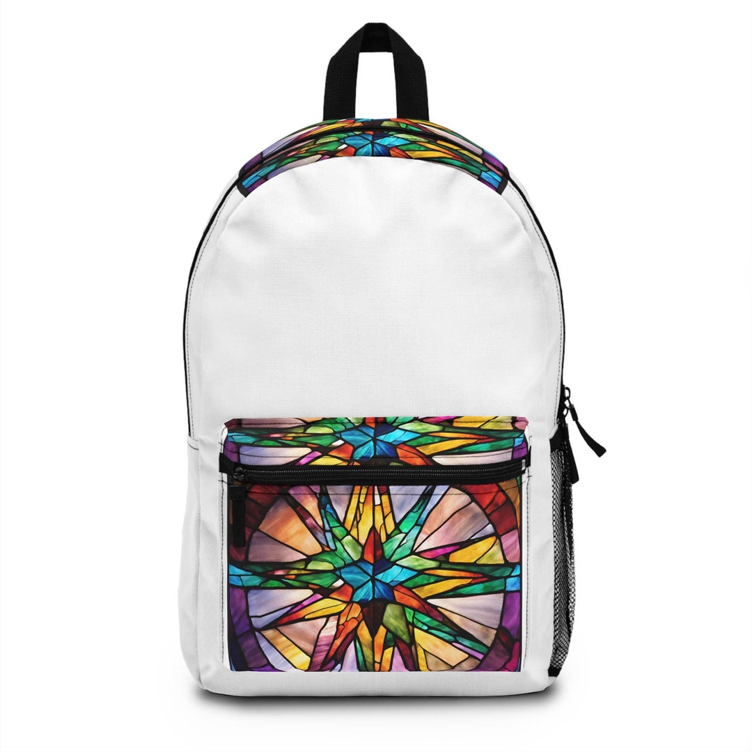 Stylish and Colorful Stained Glass Star Backpacks, Back to School ...