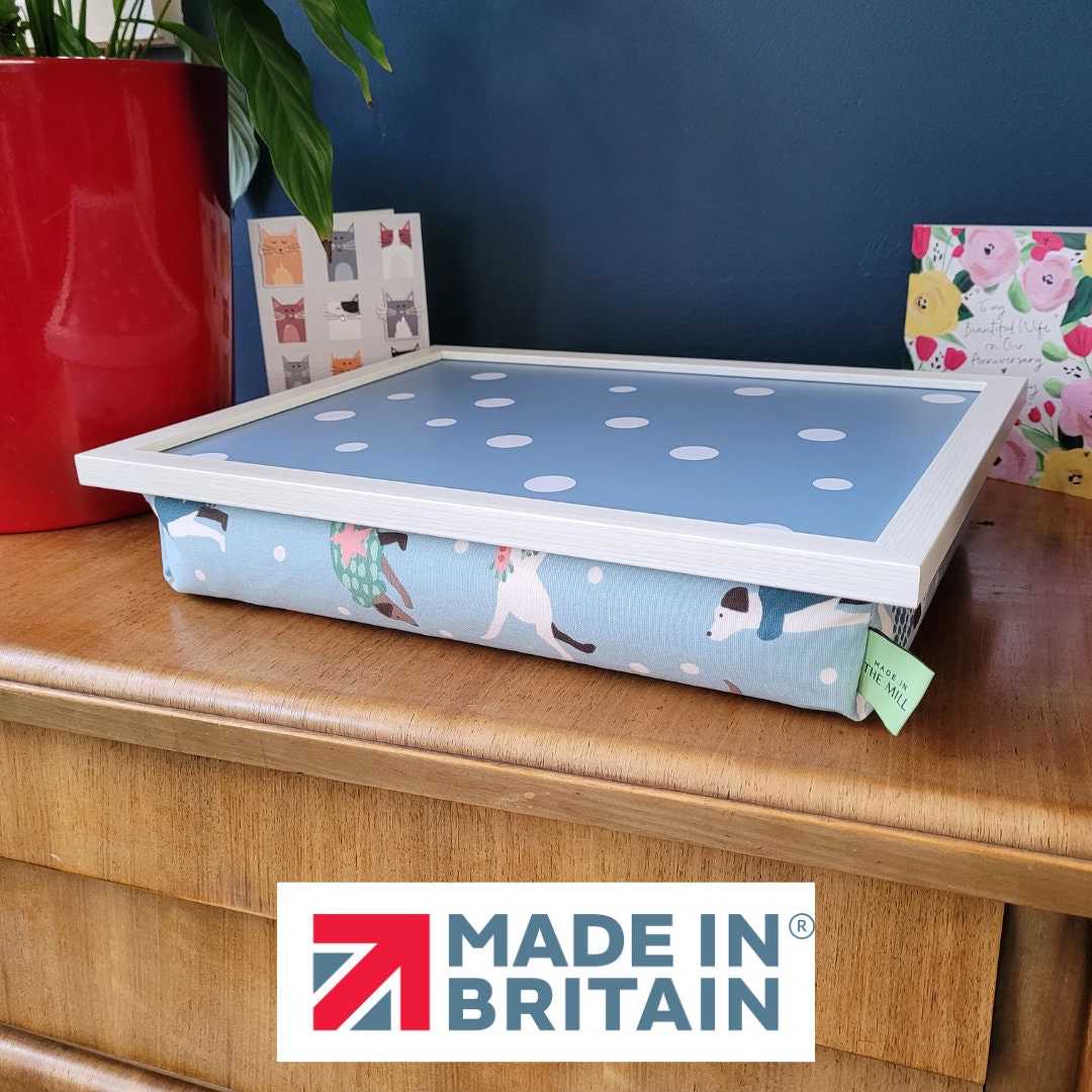 Made in the Mill Luxury "dapper Dogs" Design Lap Tray With Cushioned ...