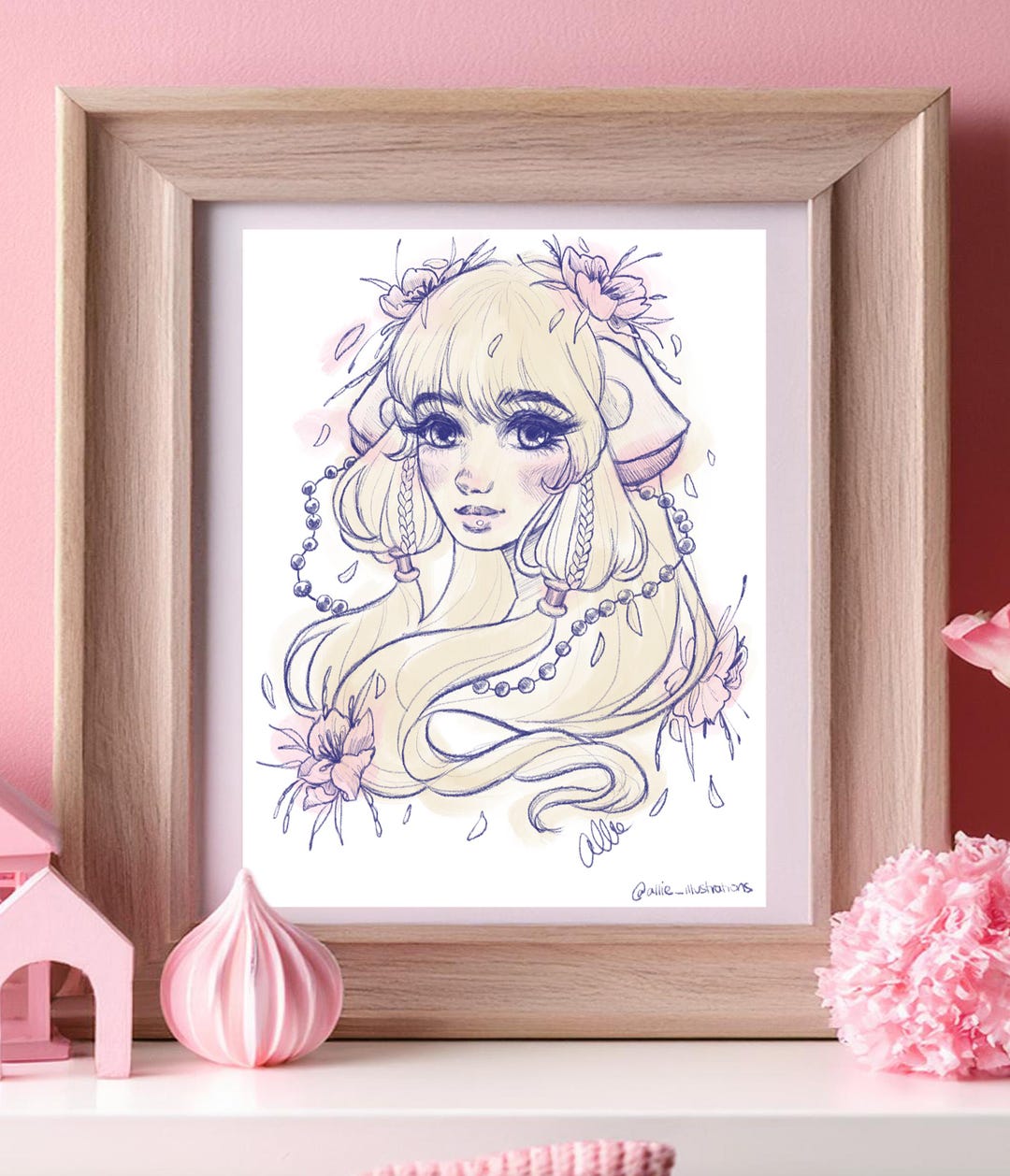 Chobits: Chii in Spring - Digital Print by Allie Rane | Anime Wall ...