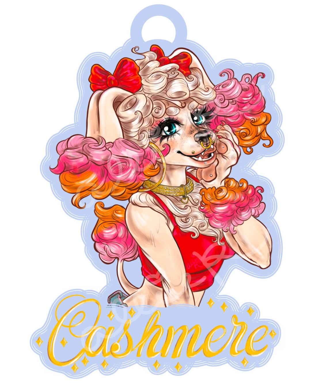 Custom Fursona Con Badge | Made to Order Furry Digital Art Badge ...