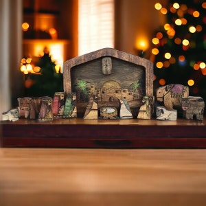 Handcrafted Jesus Nativity Wooden Puzzle Set | Birth of Our Lord and ...