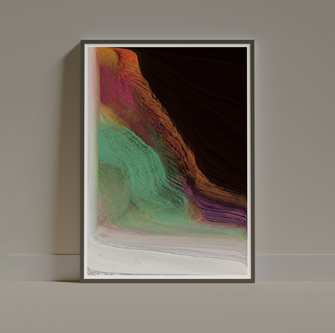 Stratification 2 Printable Digital and Glitch Art Poster - Etsy