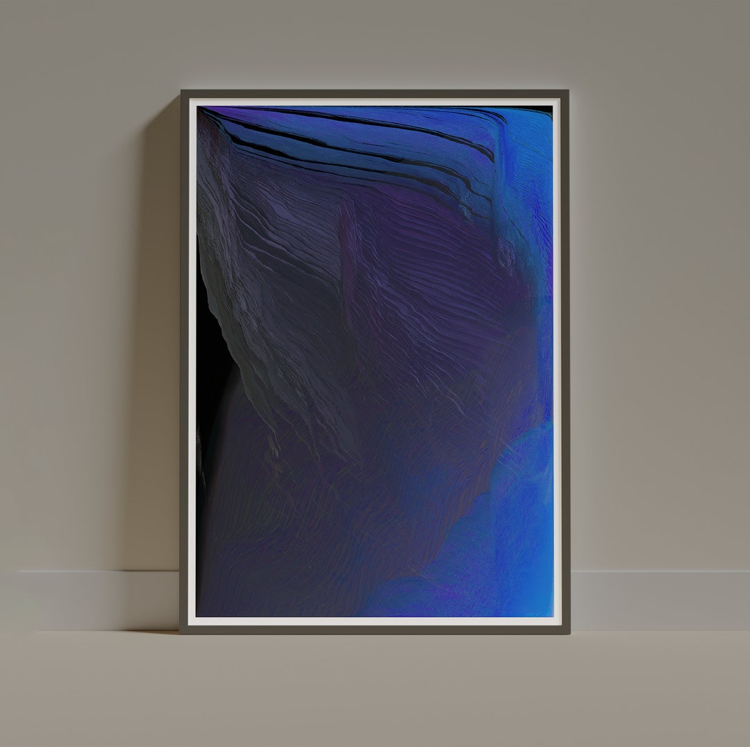 Stratification #14 - Printable Digital and Glitch Art Poster - Etsy