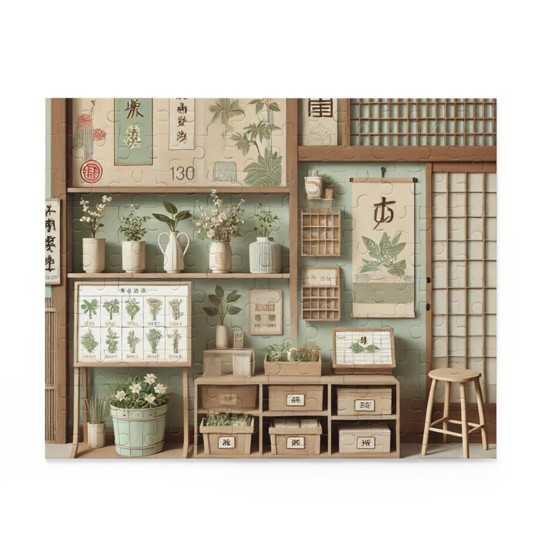 Botanical Puzzle-500-piece Nature-inspired Jigsaw for Relaxation and ...