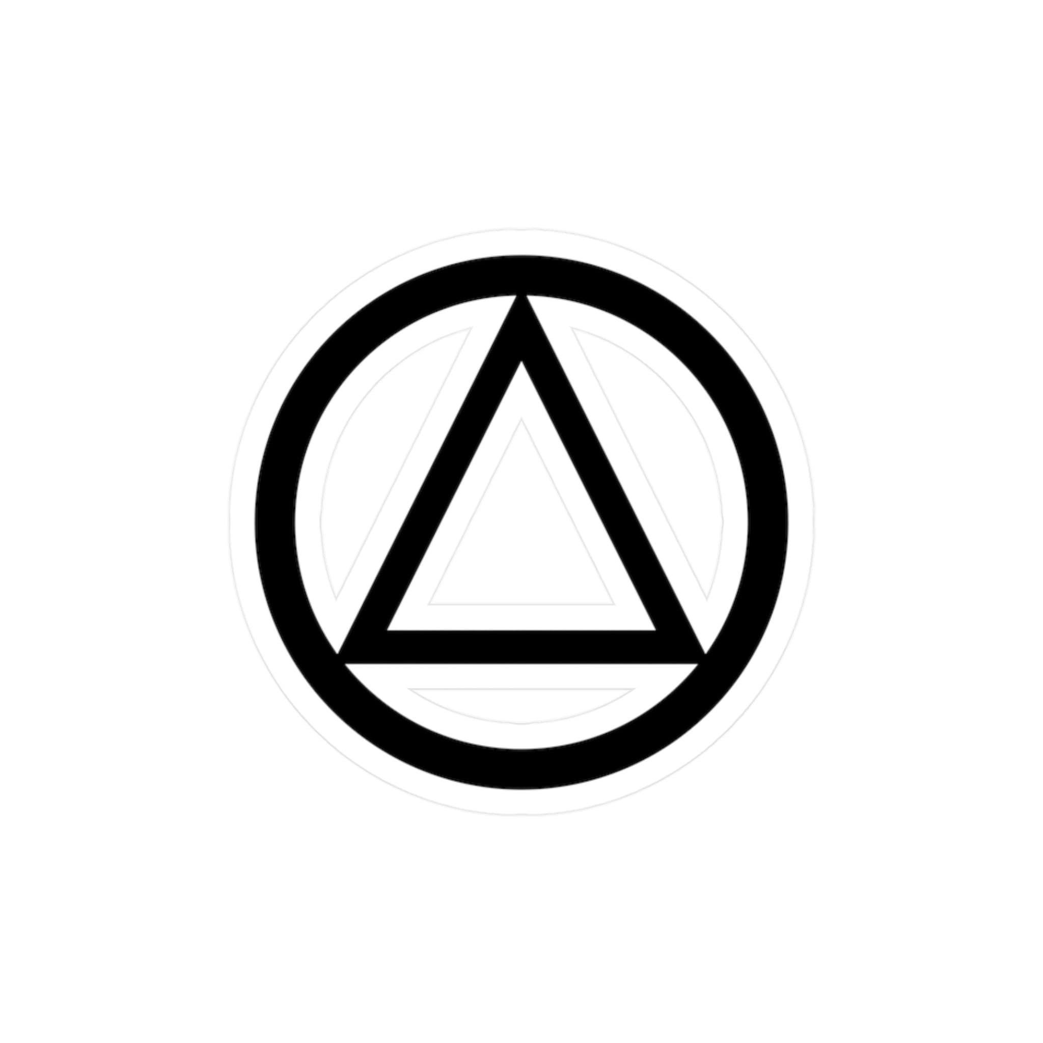 AA Recovery Symbol Sticker, Alcoholics Anonymous Sticker, AA Symbol ...