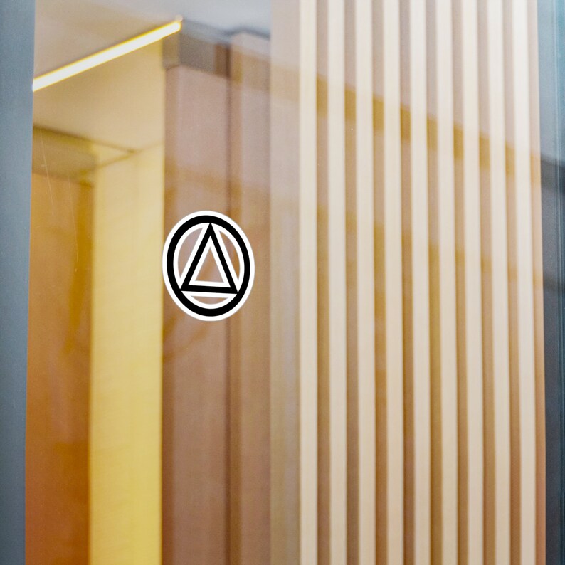 AA Recovery Symbol Sticker, Alcoholics Anonymous Sticker, AA Symbol ...