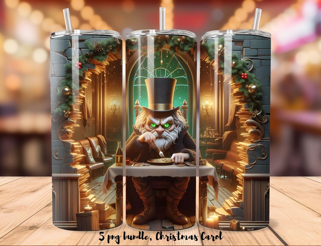 3D Tumbler Wrap Png Bundle 20oz 5 Hole in a Wall Designs Christmas ...