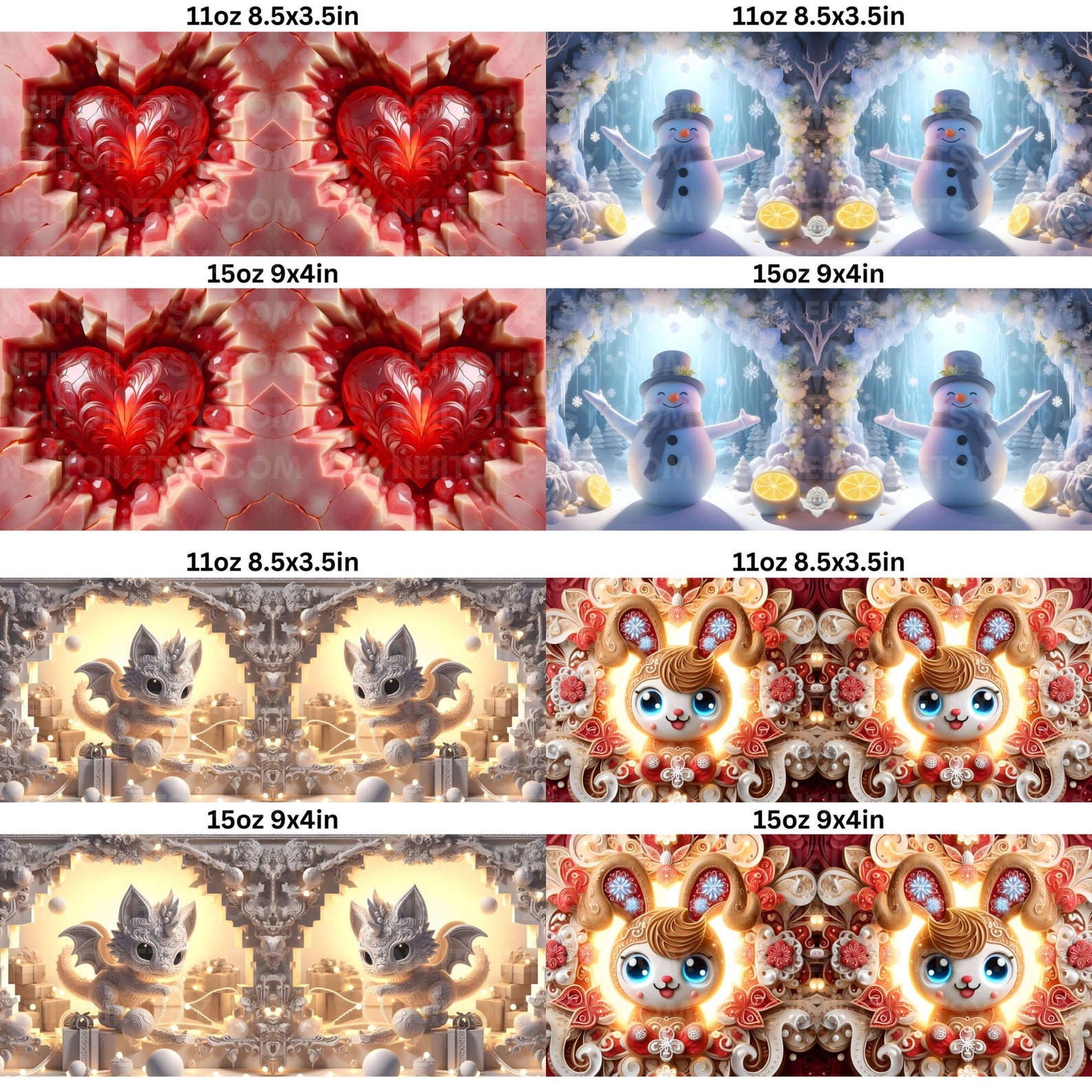 Angel Mug Wrap Png 11oz 15 Oz 3d Hole in a Wall Coffee Cup Sublimation ...