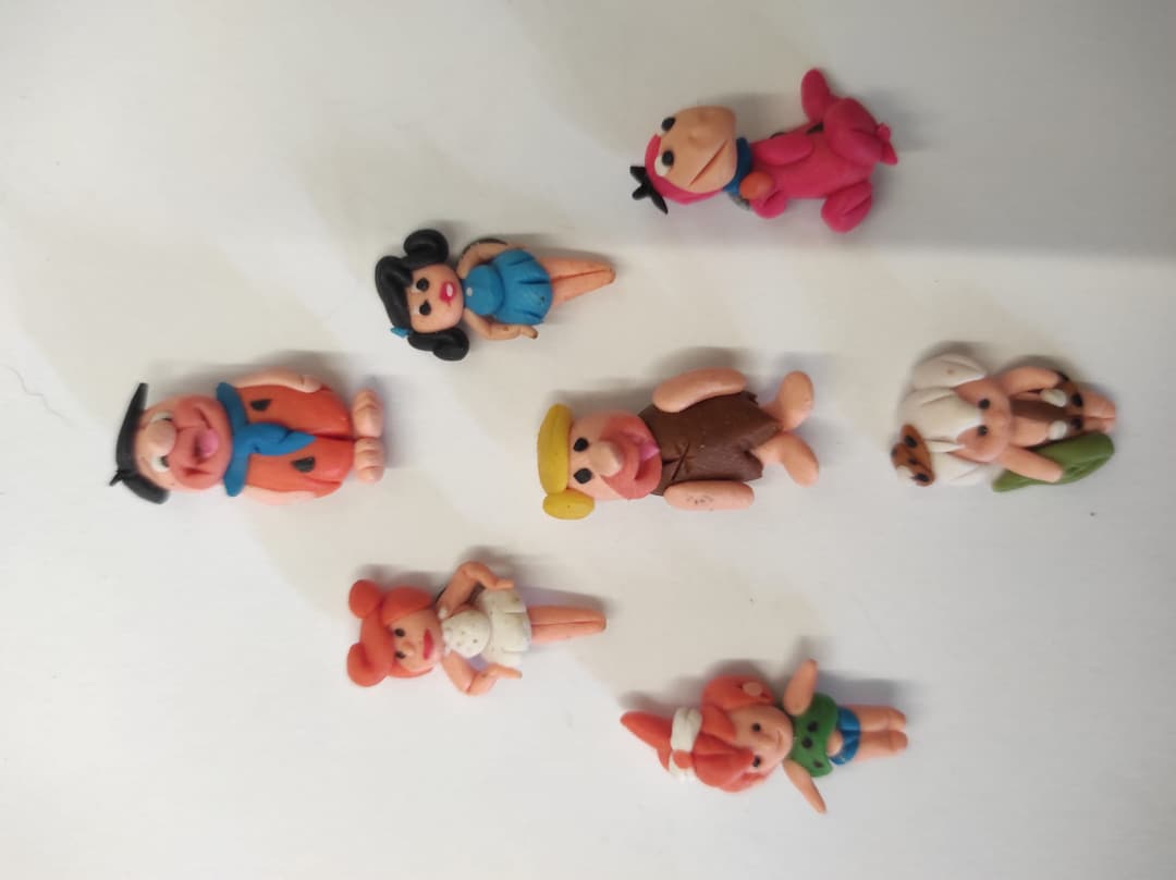 Flintstones Handmade Clay Figurines Magnets - Etsy