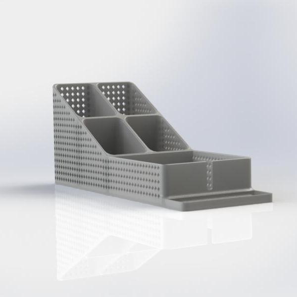 3D Printed Desk Tidy STL File Office Organizer, Home Workspace Decor ...