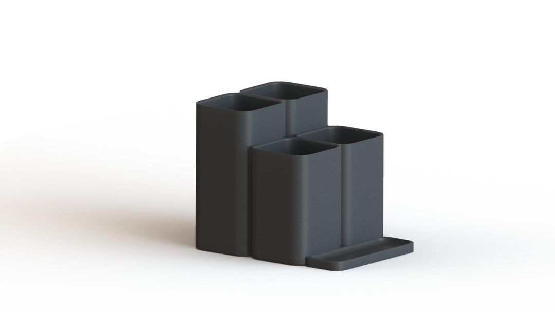 3D Printed Desk Tidy STL File Office Organizer, Home Workspace Décor ...