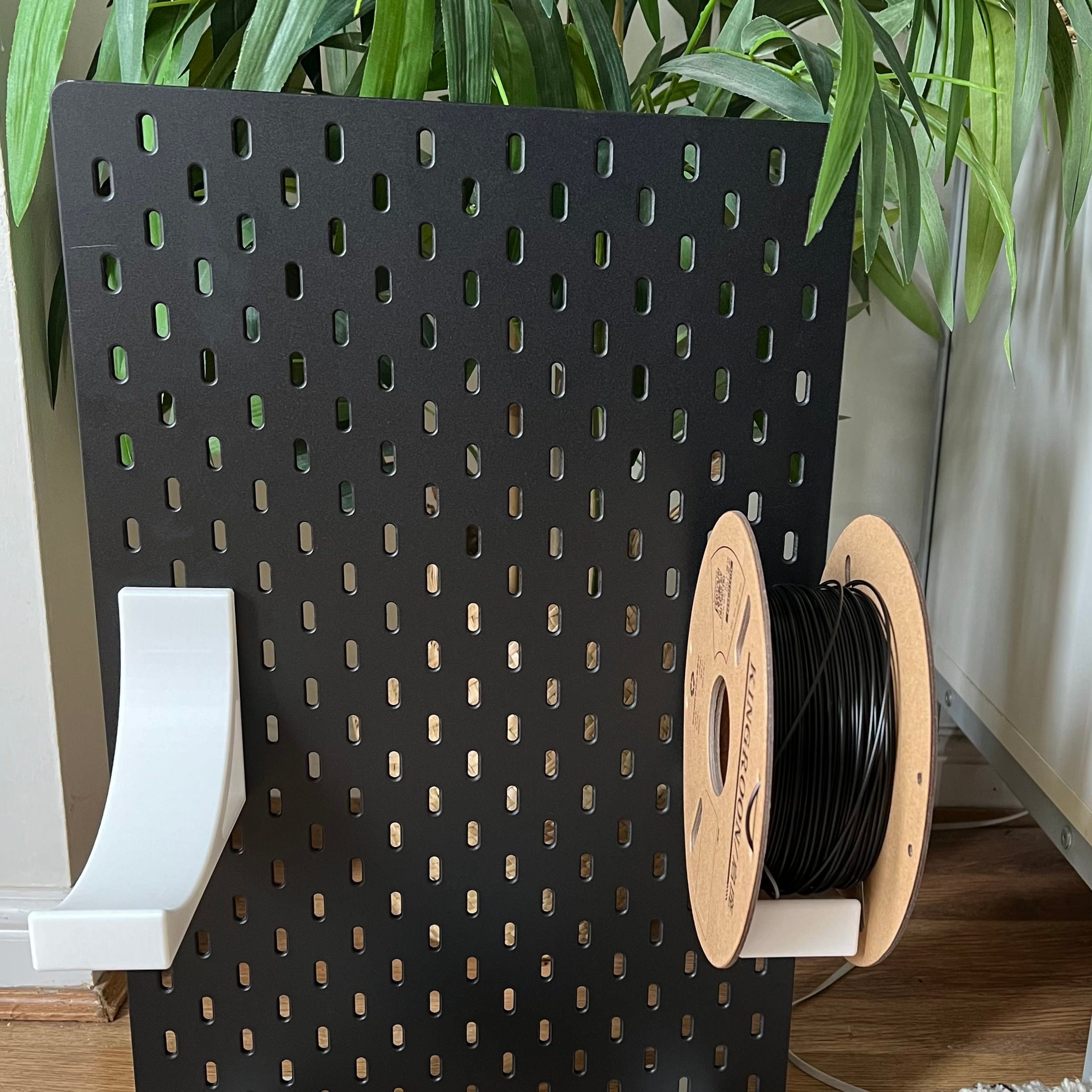 Printable Filament Spool Holder, Ikea Skadis Pegboard Compatible, STL ...