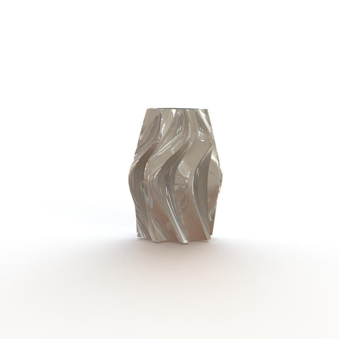 Wavy Vase, Stl Files for 3D Printing, STL File for 3d Printers, Modern ...