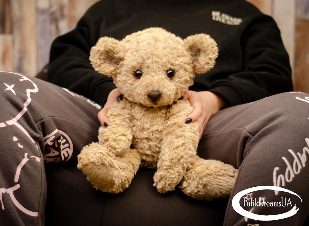 Handmade Teddy Bear – Soft Plush With Weighted Granules, 40cm - Etsy