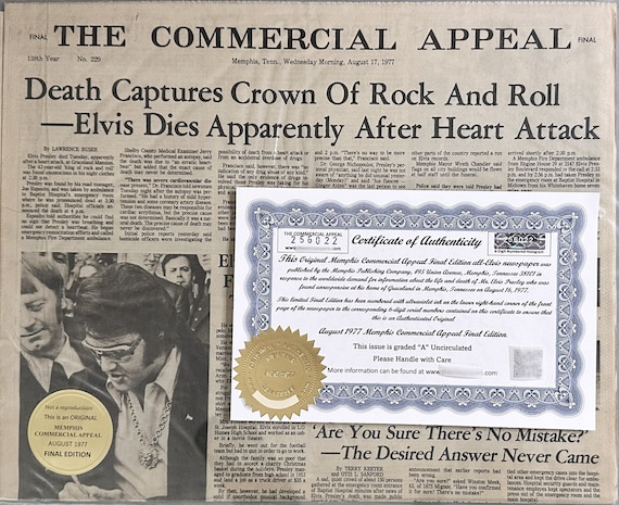 Elvis Presley Death Certificate