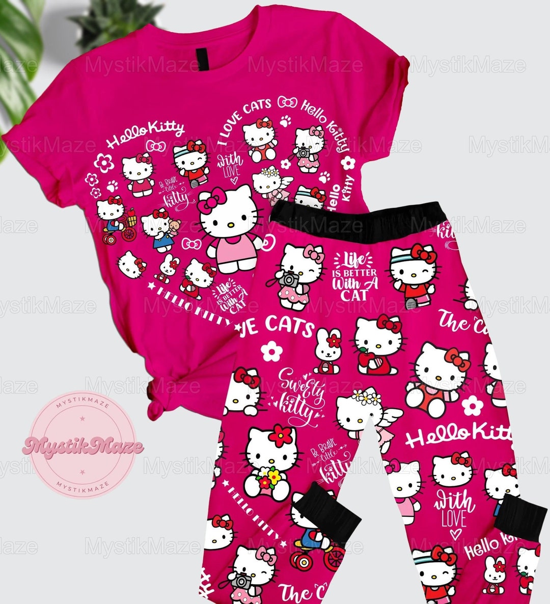 Hello Kitty Pajamas Set, Kitty Cat Pajamas , Hello Kitty Pajamas Family ...