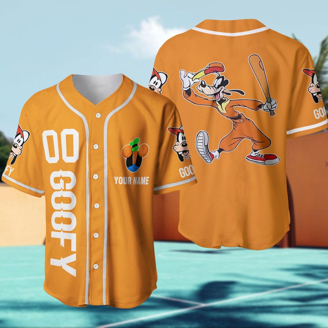 Personalized Goofy Baseball Jersey, Goofy Jersey Shirt, Disney Trip ...