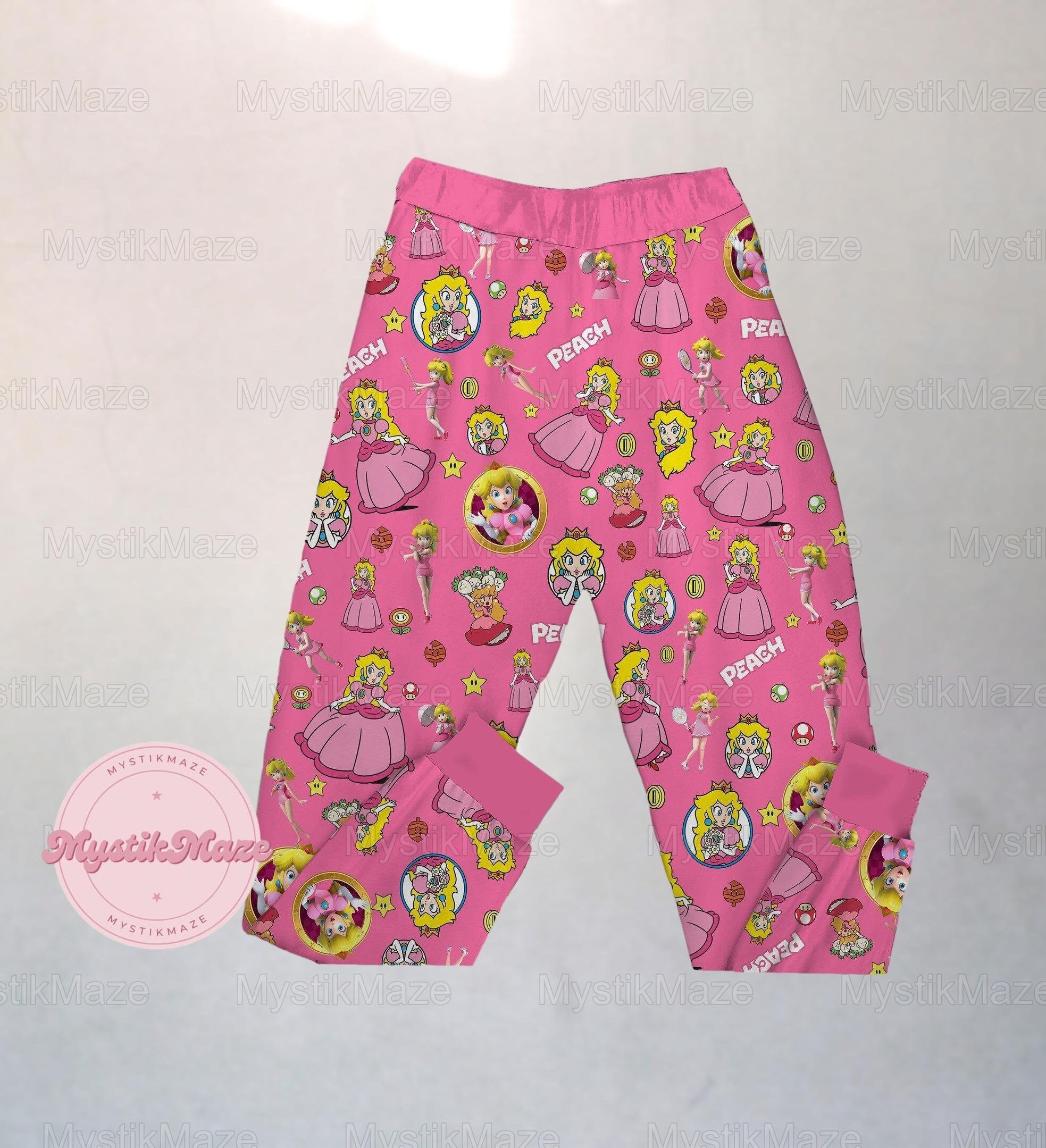 Princess Peach Pajamas Set, Princess Peach Holiday Pajamas sold by ...