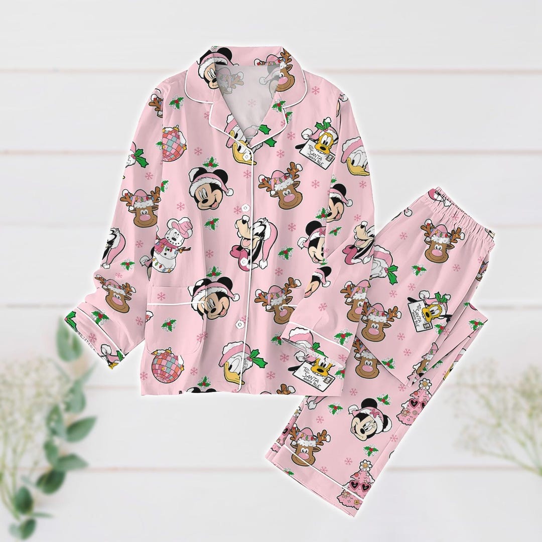Mickey Mouse Pajamas Christmas, Disney Christmas Shirt, Pajamas for ...