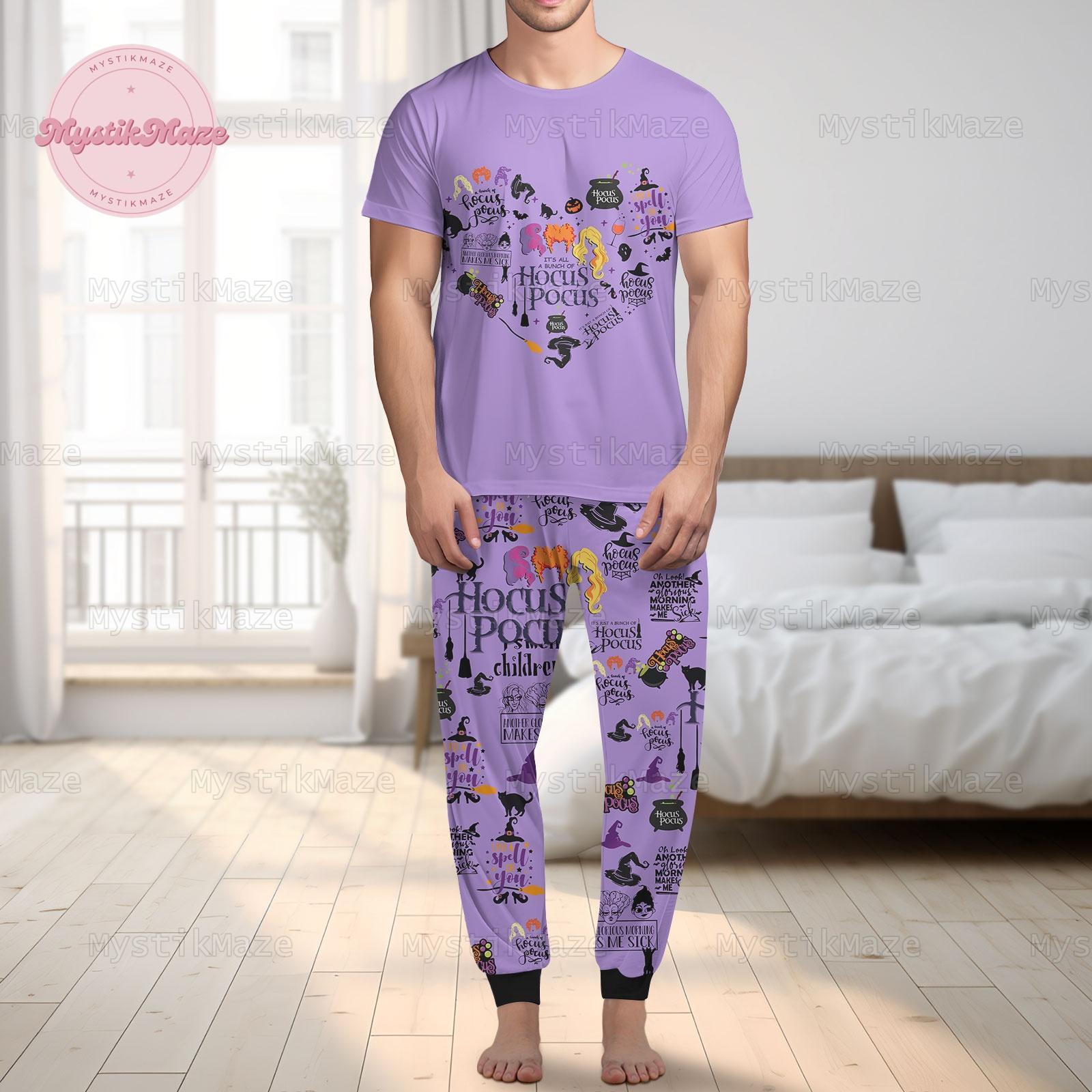 Halloween Hocus Pocus Pajamas Set, Spooky Season Shirt, Matching ...