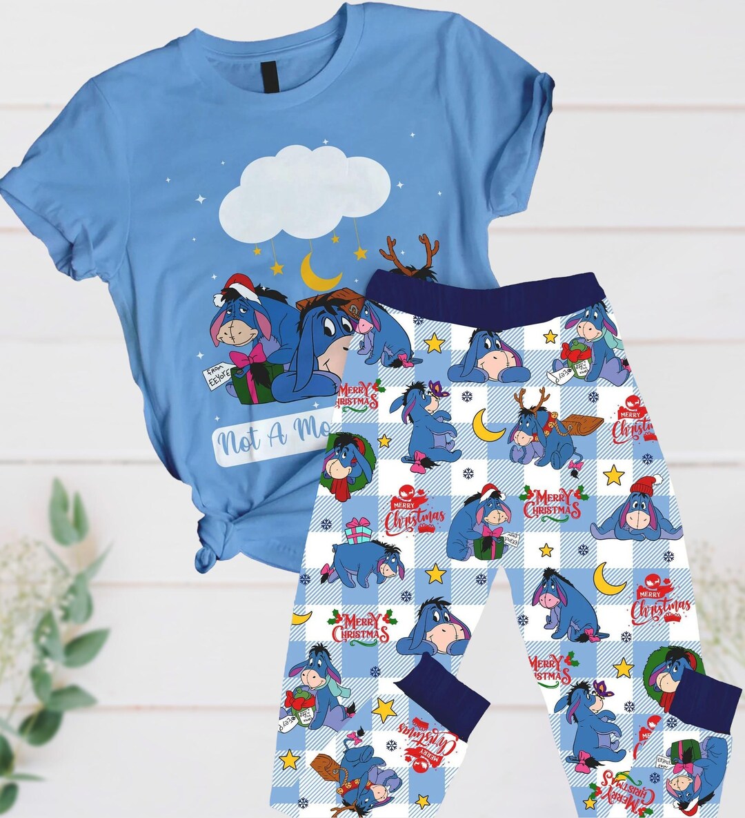 Christmas Eeyore Matching Pajamas Set, Winnie the Pooh Shirt, Disney ...