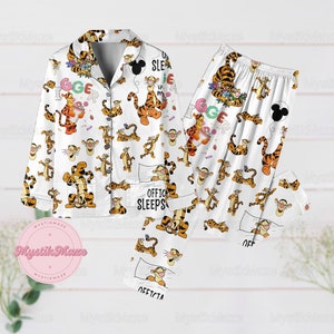 Christmas Tigger Pajamas Set, Tigger Womens Pajamas, Disney Tigger ...