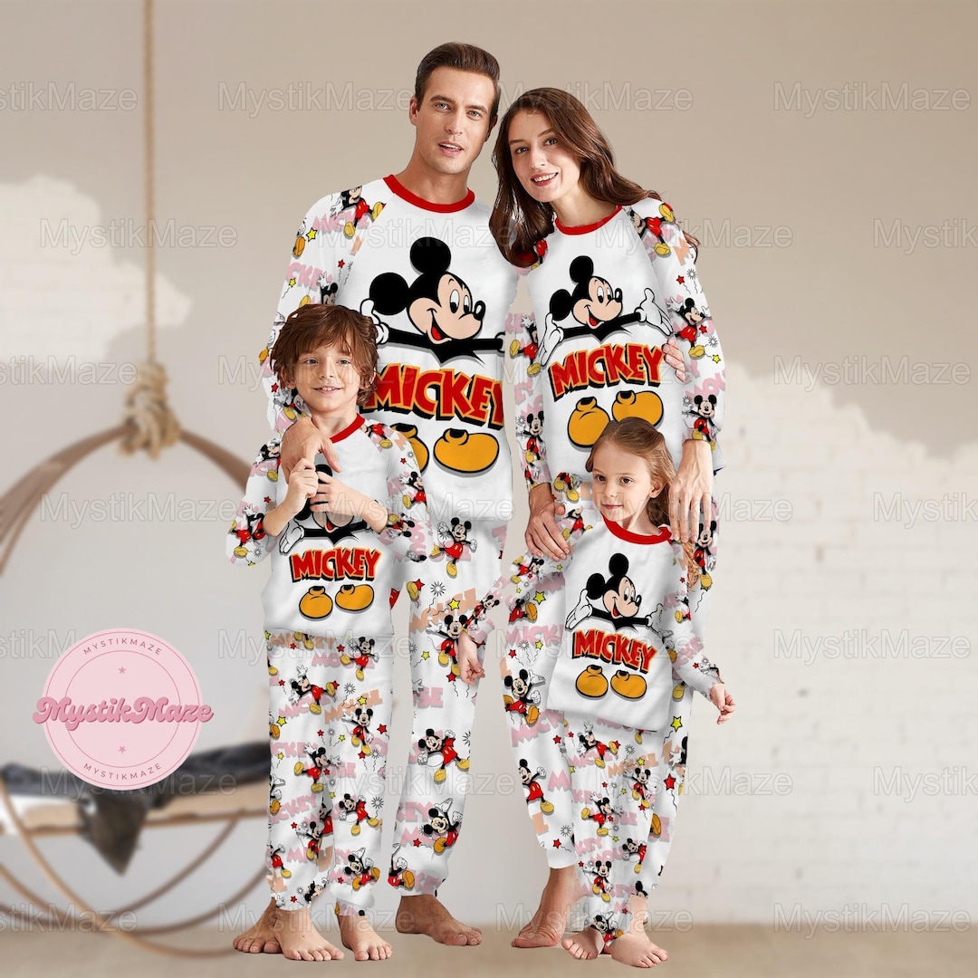 Mickey Pajamas Family, Mickey Mouse Funhouse Holiday Pajamas, Mickey ...