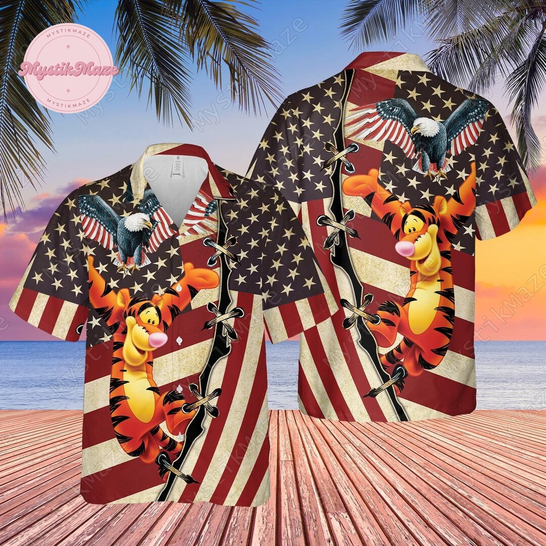 Tigger Disney Hawaiian Shirt, Magic Kingdom Hawaii Shirt, Tigger Summer ...