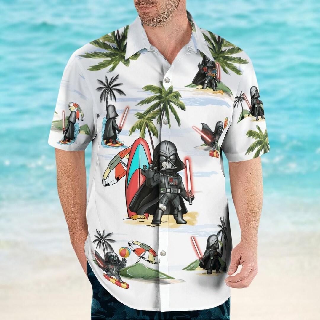 Darth Vader Button Shirt and Short, Star Wars Hawaiian Shirt, Disney ...