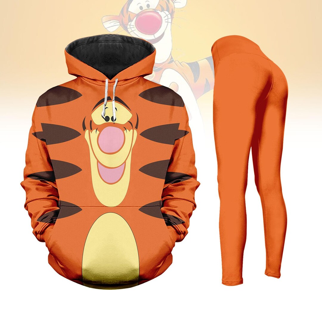 Halloween Tigger Costume Hoodie, Women Leggings, Winnie the Pooh ...