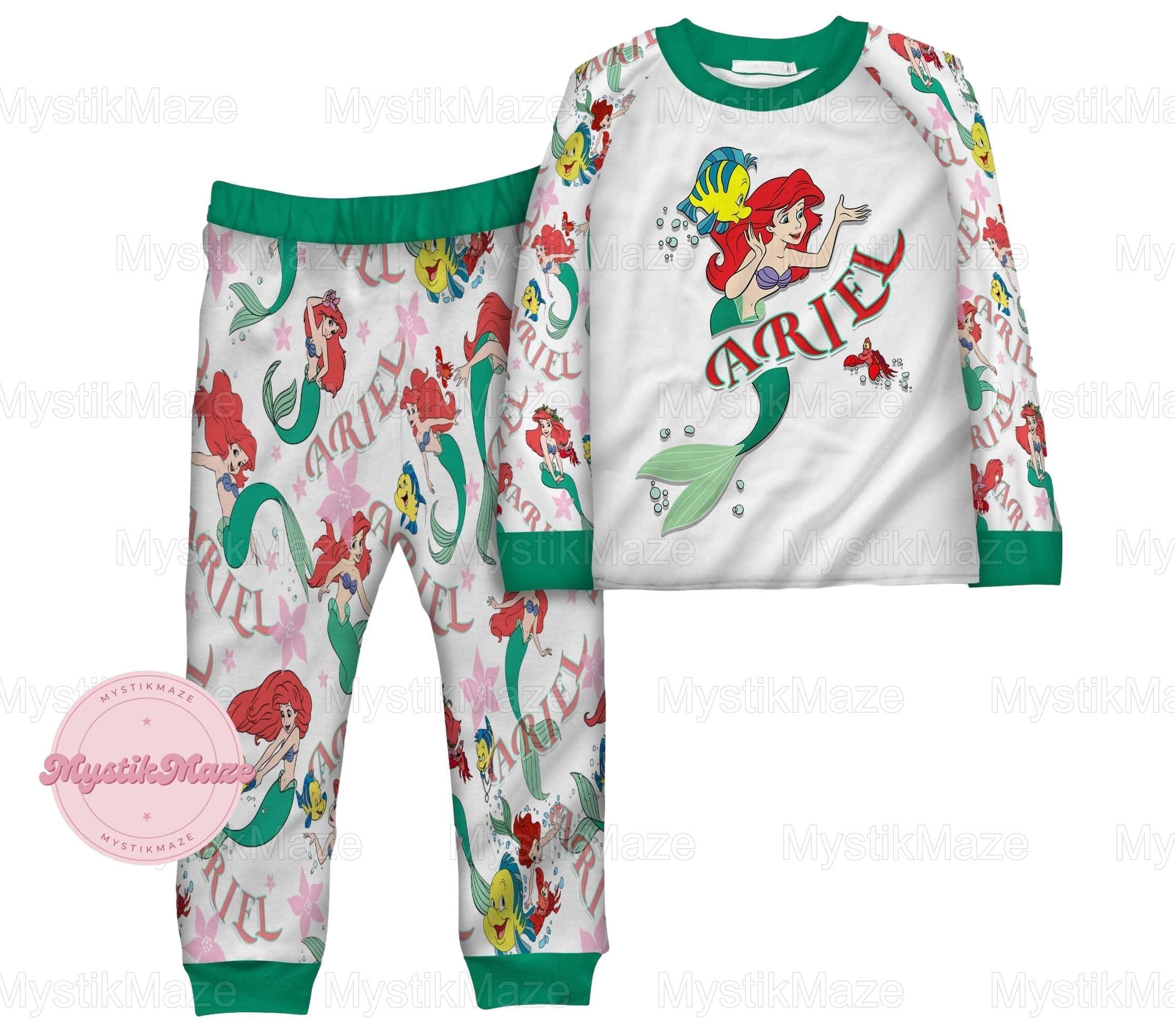 Ariel Pajamas Family, The Little Mermaid Pajamas Set, Ariel Disney ...