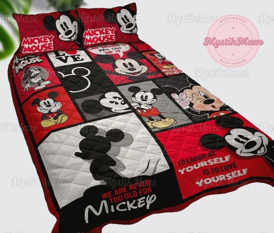 Mouse Quilt Bed Set, Mouse Mouse Quilt Set, Mouse Bed Quilt, Magic ...