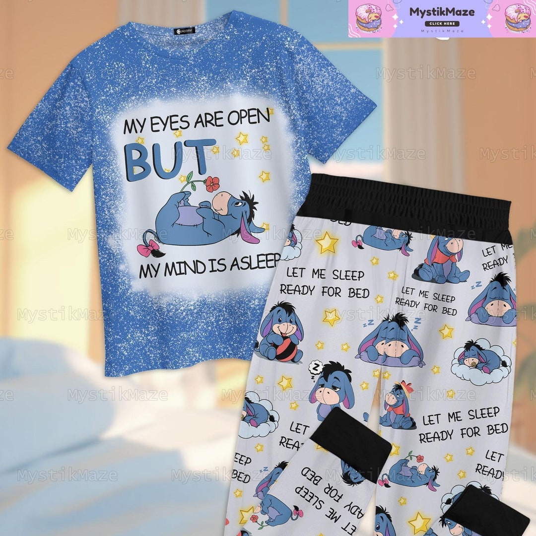Eeyore Pajamas Set, Disney Eeyore Pj Set, Eeyore Pajamas Family, Eeyore ...