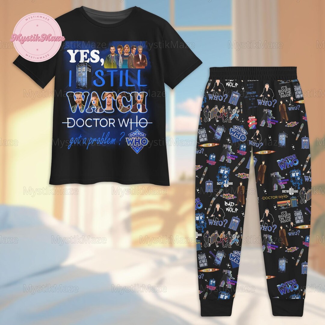Christmas Doctor Who Pajamas Set, Doctor Womens Pajamas, Police Box ...