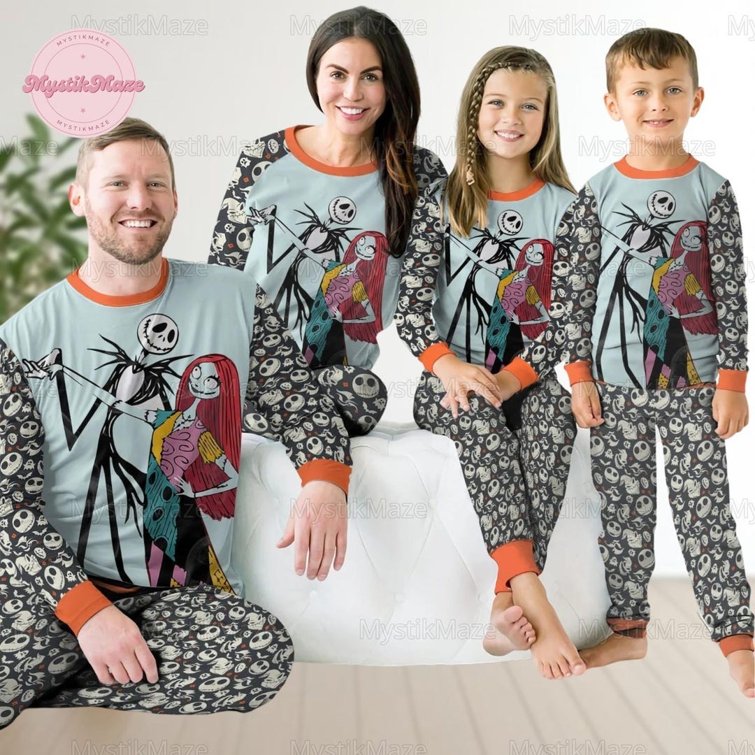 Jack Skellington Pajamas Set, Nightmare Before Christmas Shirt, Disney ...