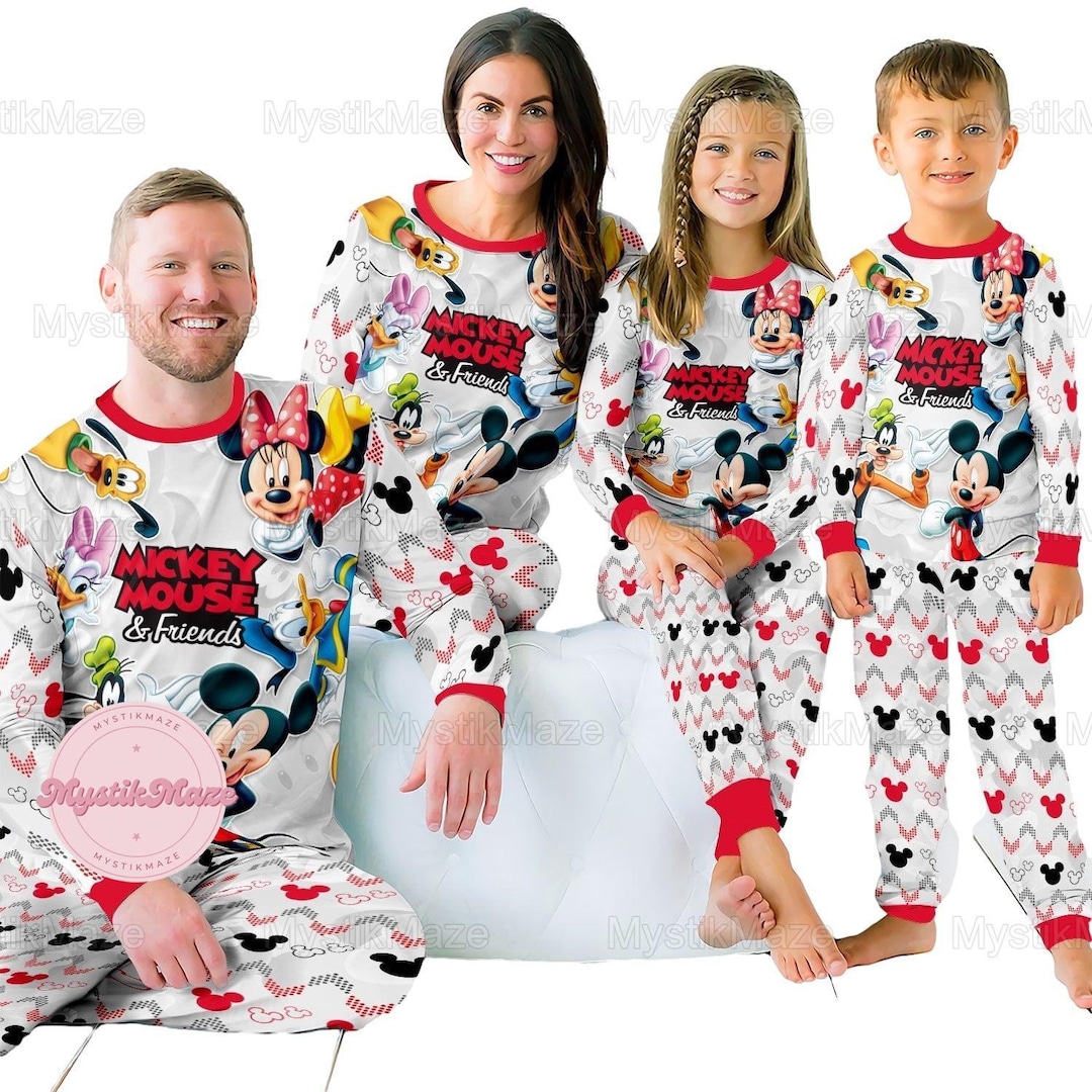 Mickey Pajamas Family, Mickey Mouse and Friends Pajamas Set, Mickey ...