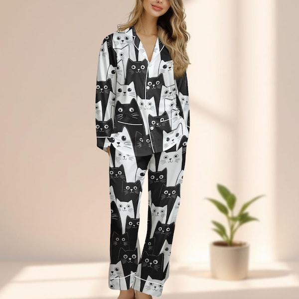 Halloween Kitty Pjs - Etsy