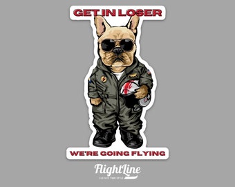 Dog Pilot Sticker, Dog Sticker, Dog Pilot, Cute Dog Sticker - Etsy