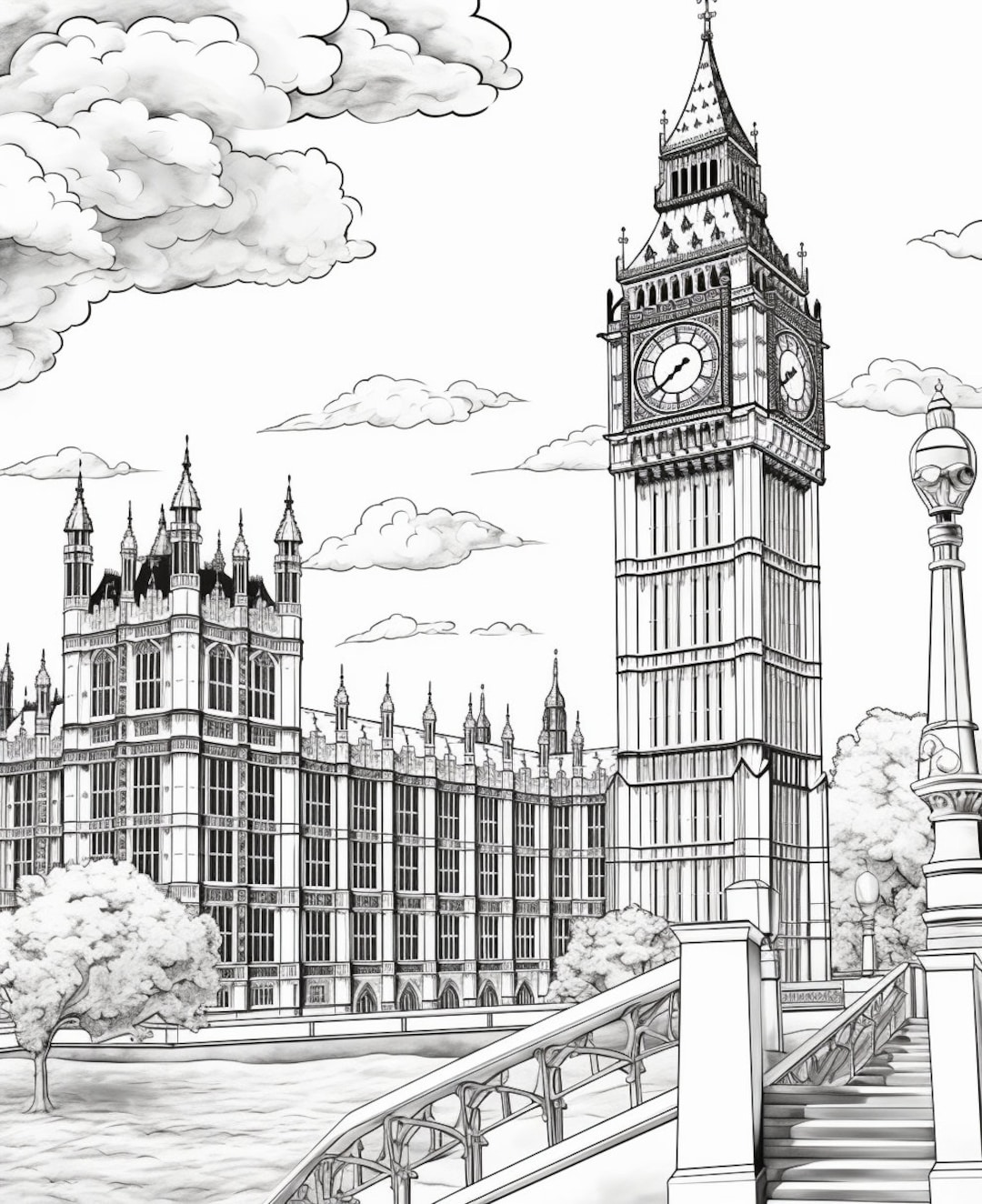 15 Coloring Pages of World Monuments Coloring Pages for Adults Art ...